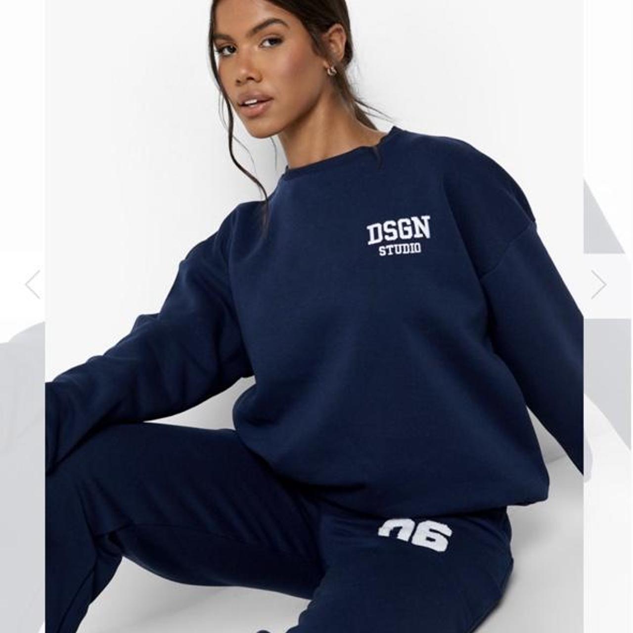 Towelling Applique Sweat Jogger Tracksuit Sold out... - Depop