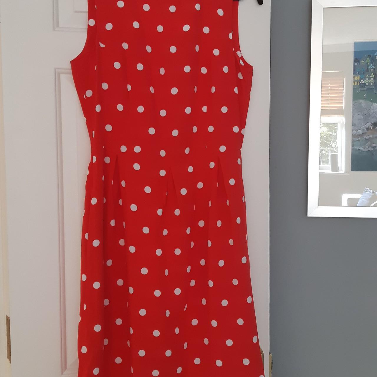 Dolly and Dotty red dress with white spots New with... - Depop