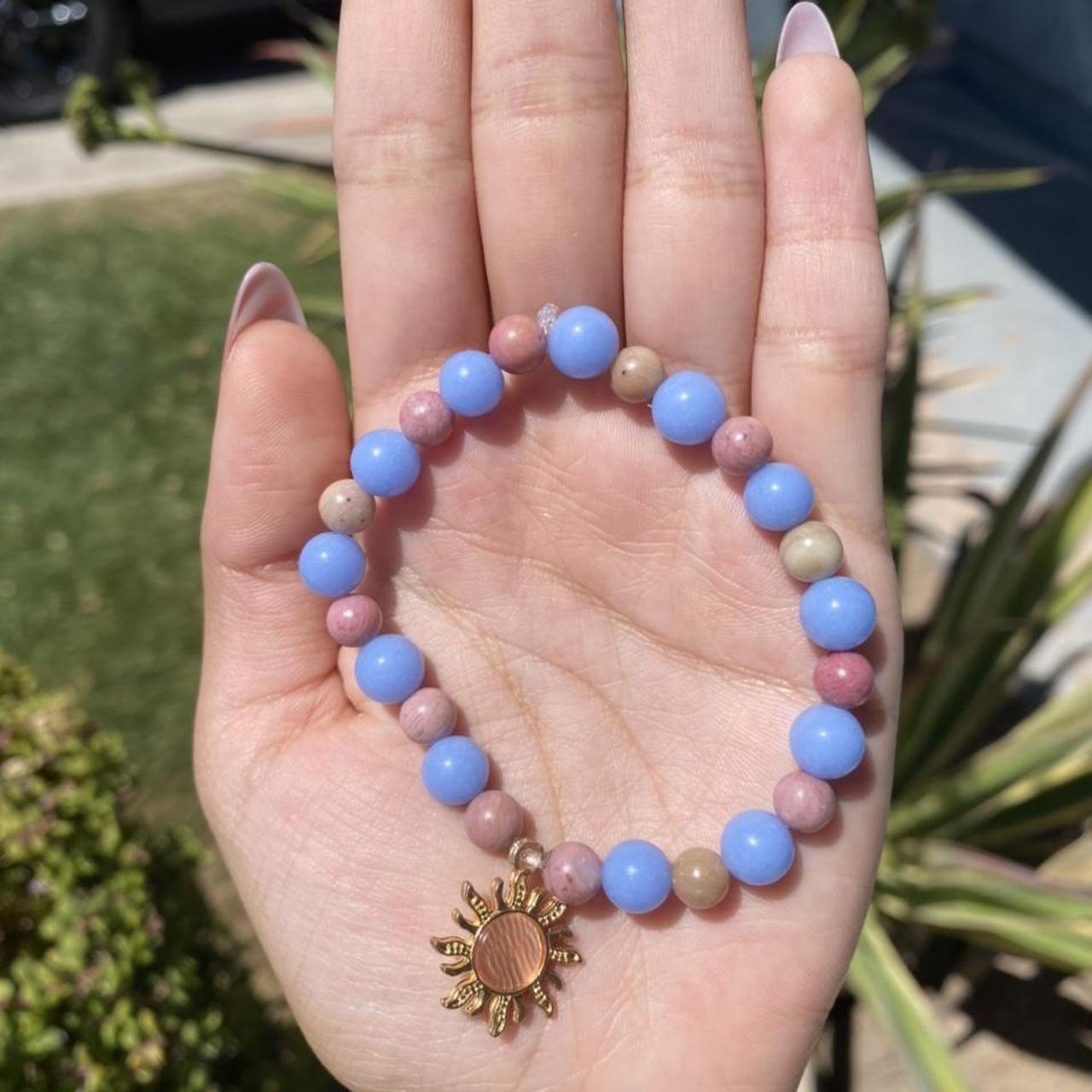 Rituals Women's Blue and Pink Jewellery | Depop