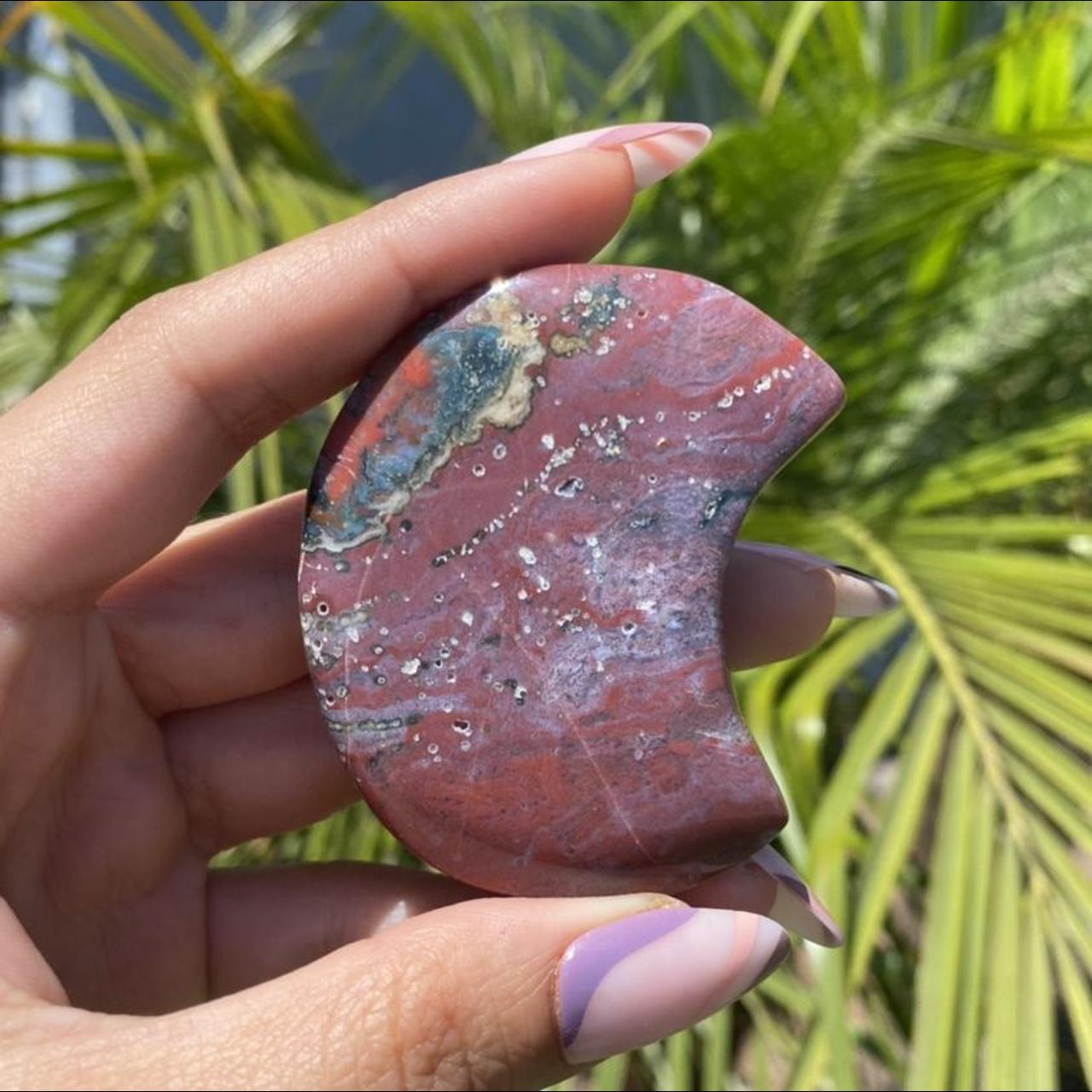 Beautiful Ocean jasper moon! 🌙 #oveanjasper... - Depop