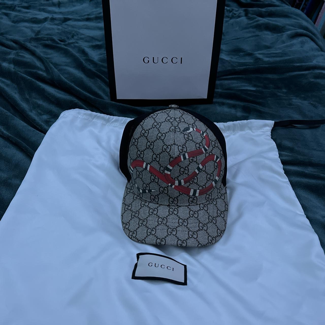 Gucci GG Supreme Snake Baseball Cap Worn a few... - Depop