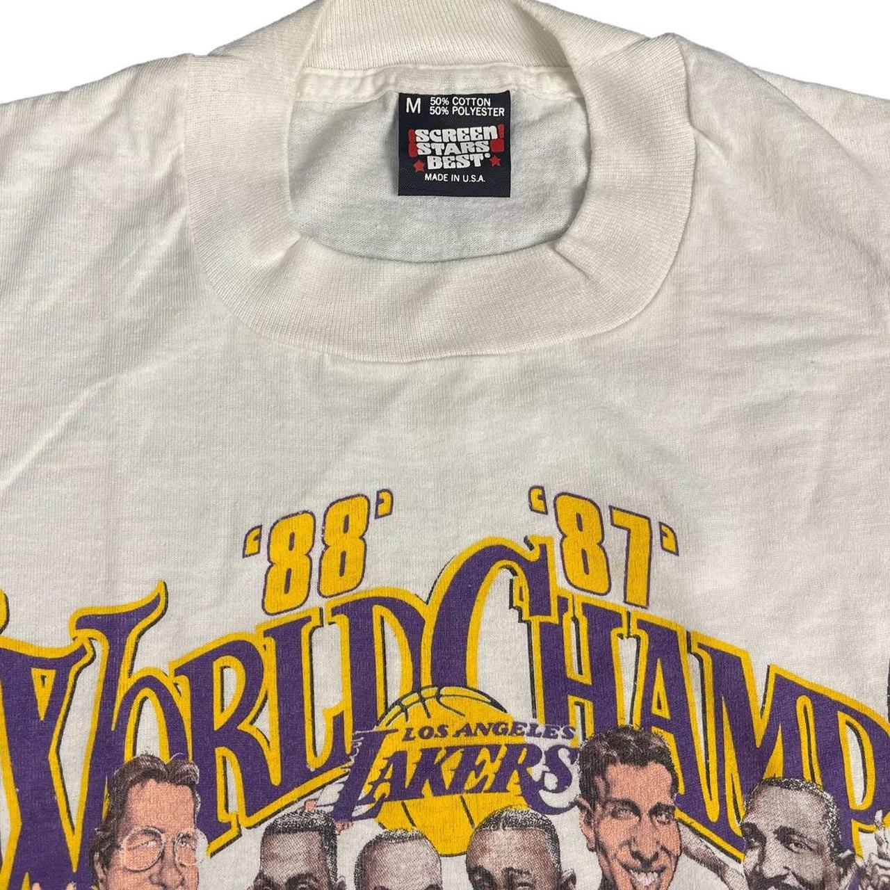 Vintage Los Angeles Lakers 1987-1988 back to Back... | Depop