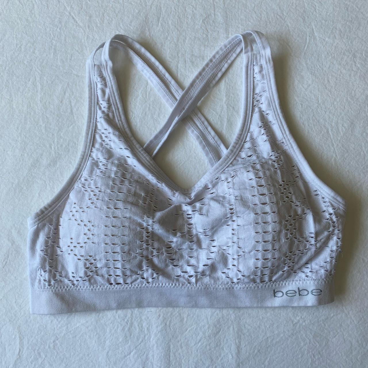 Bebe Women's White Bra | Depop