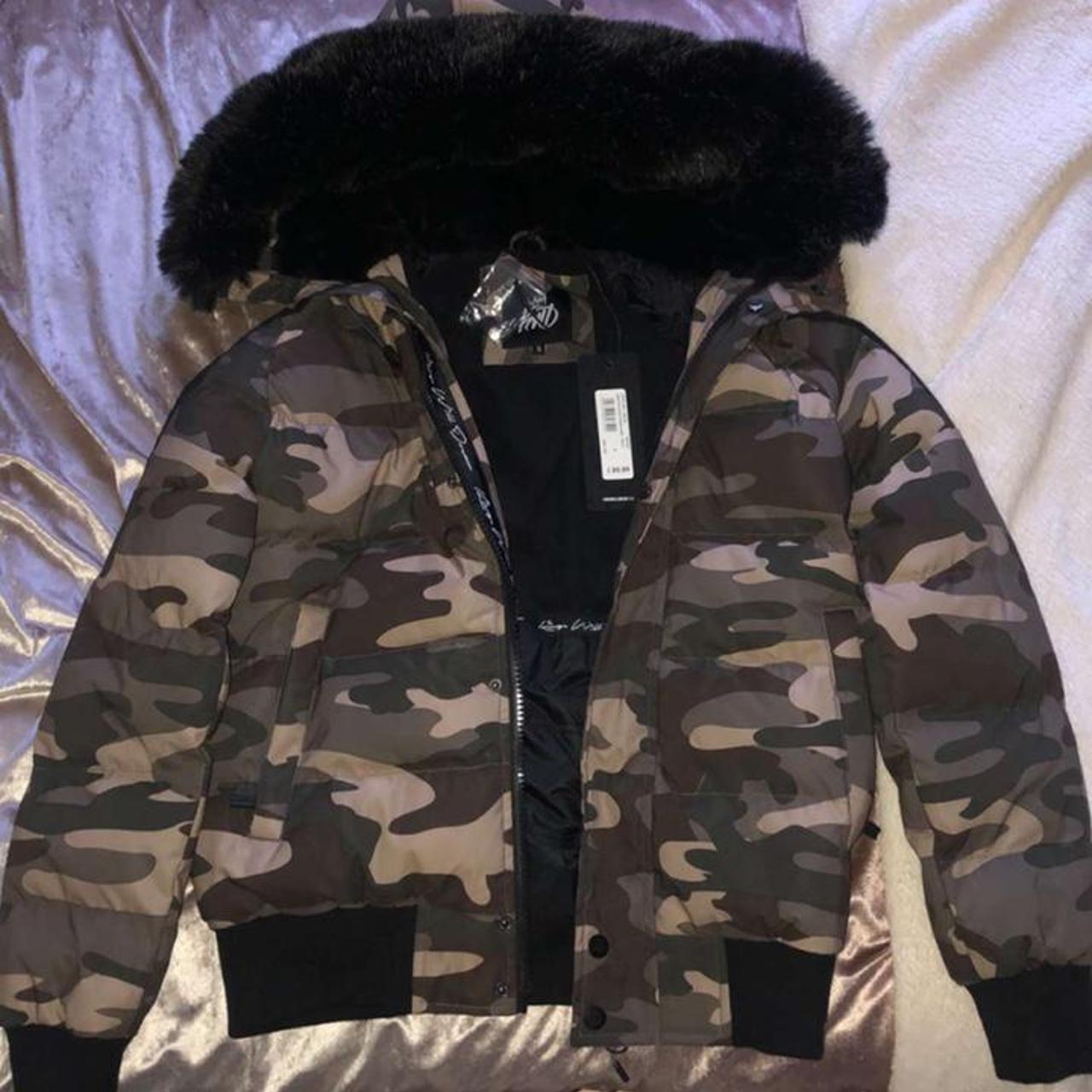 Camo KWD Coat Size S Men’s Perfect Condition, never... - Depop