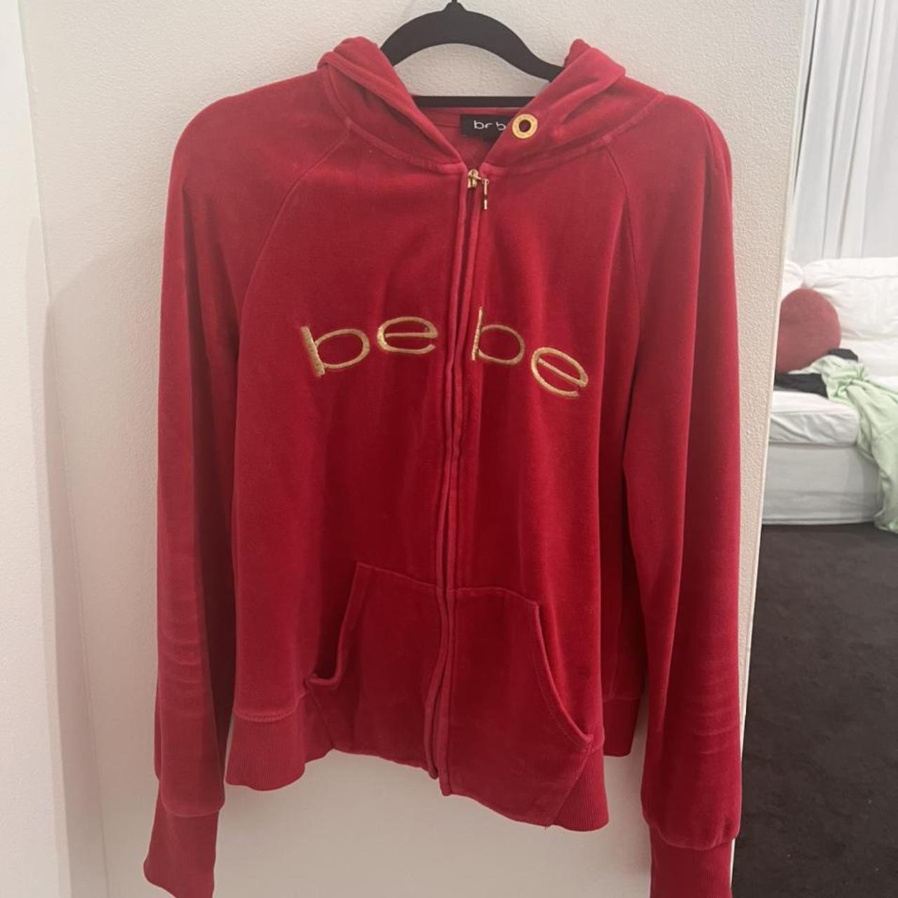 - Vintage Bebe velour jacket - 2nd photo is a more... - Depop
