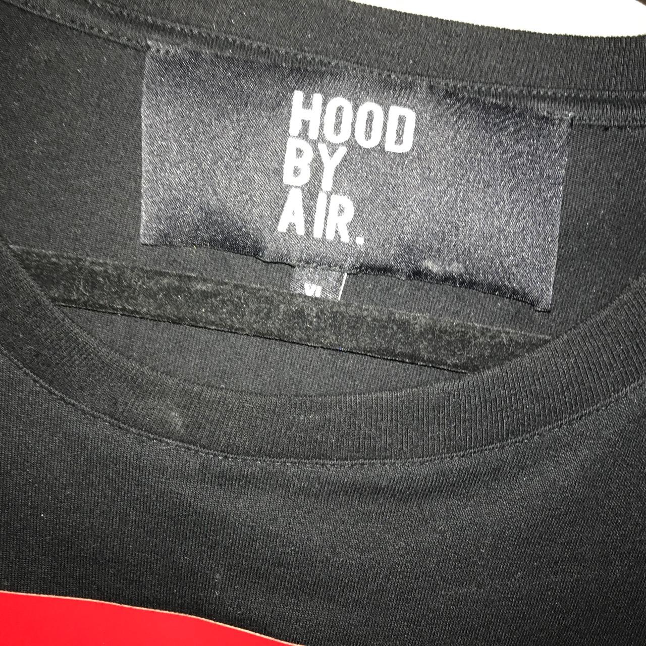 HBA / Hood By Air long sleeve t-shirt -Red, white &... - Depop