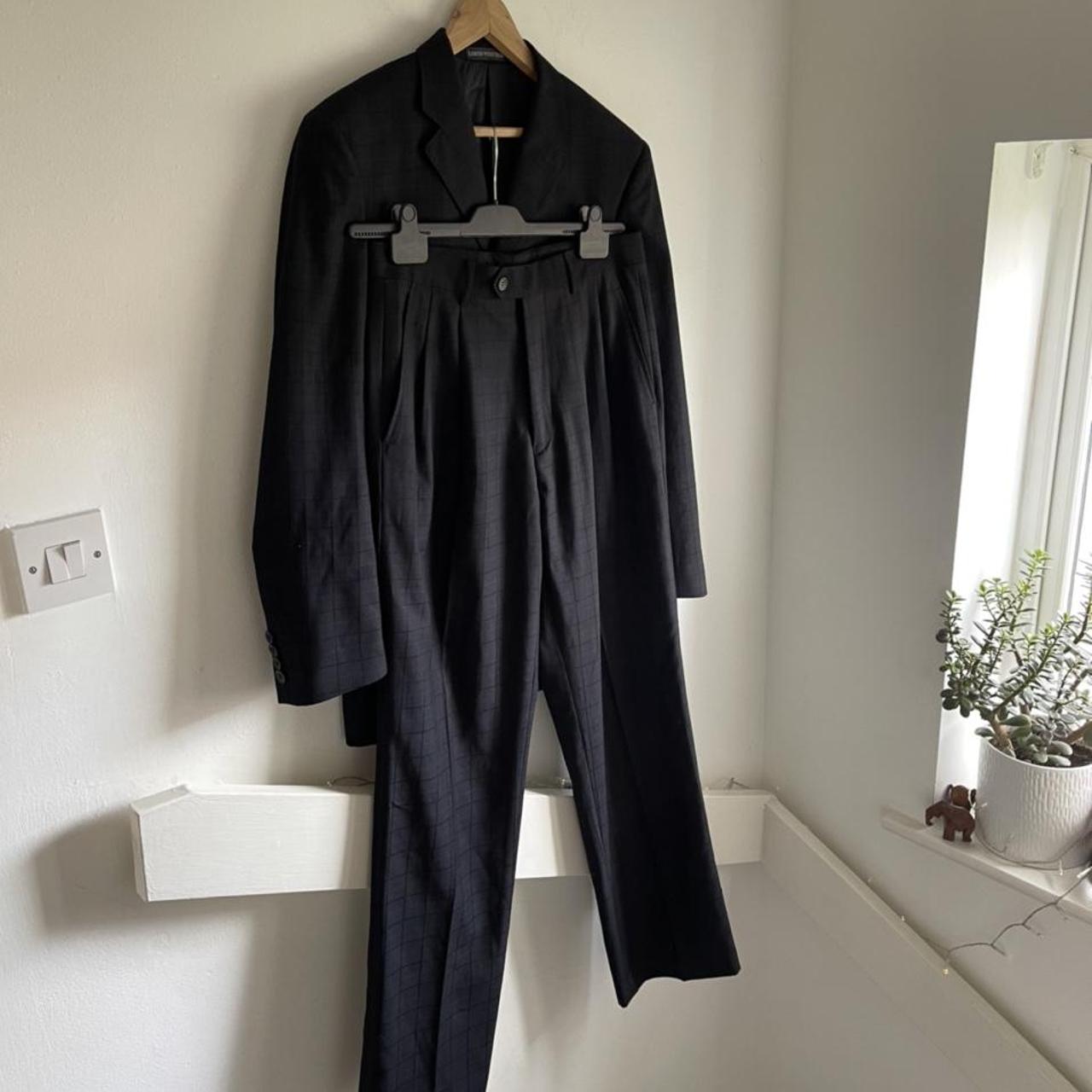 Louis Vuitton Men's Black Suit | Depop