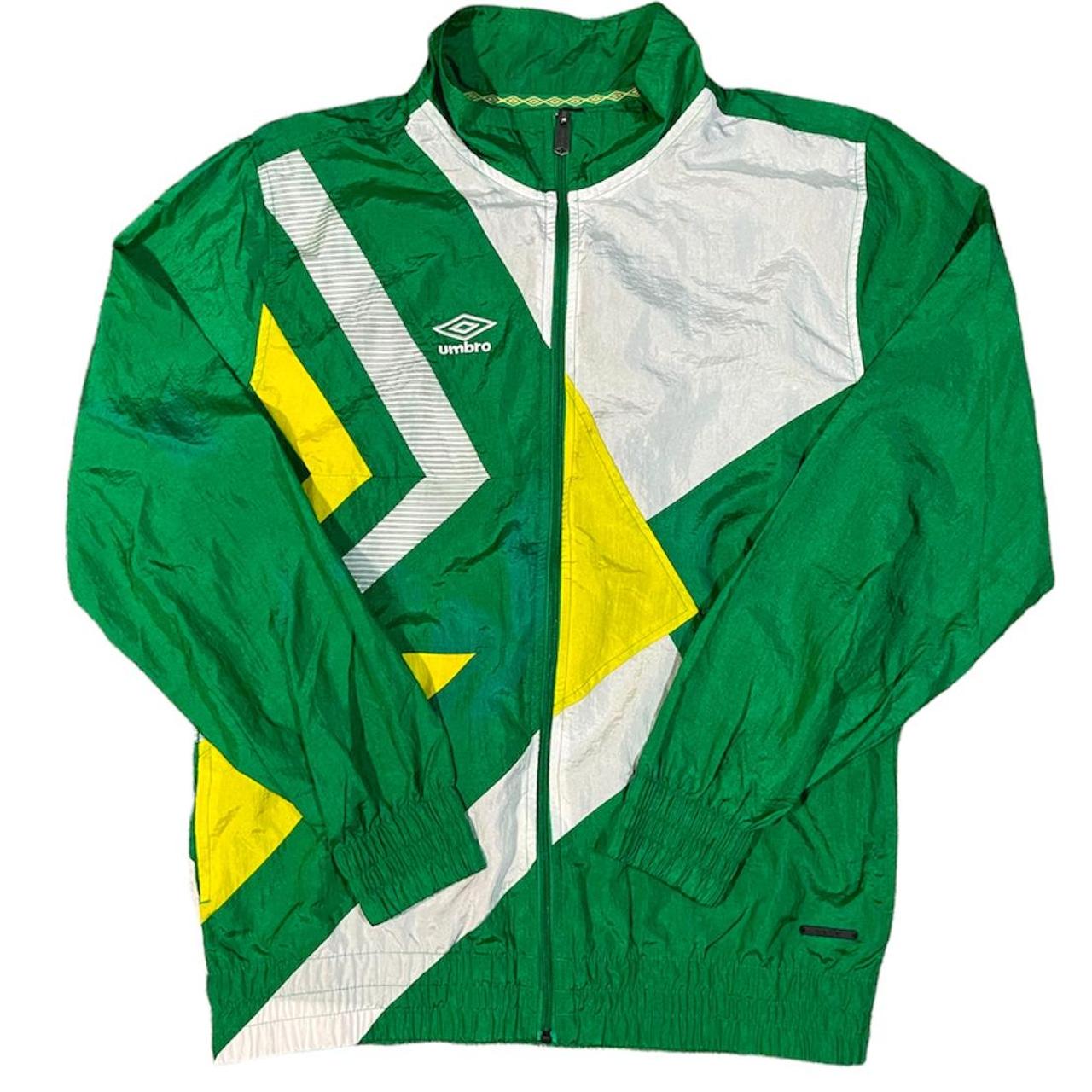 Brazilian colored umbro premier windbreaker 10/10... - Depop