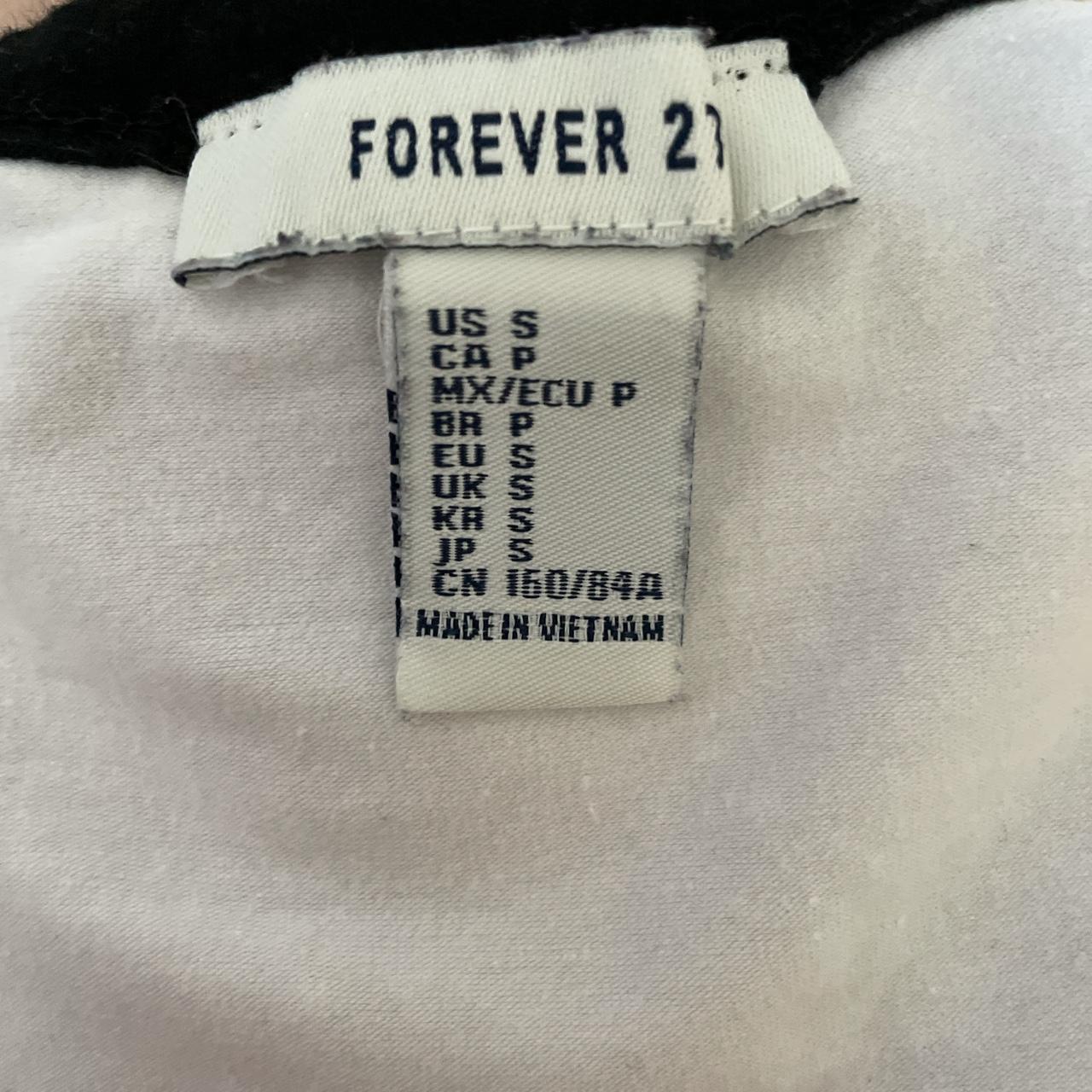 Cropped ringer tee from forever 21! Tighter fit,... - Depop