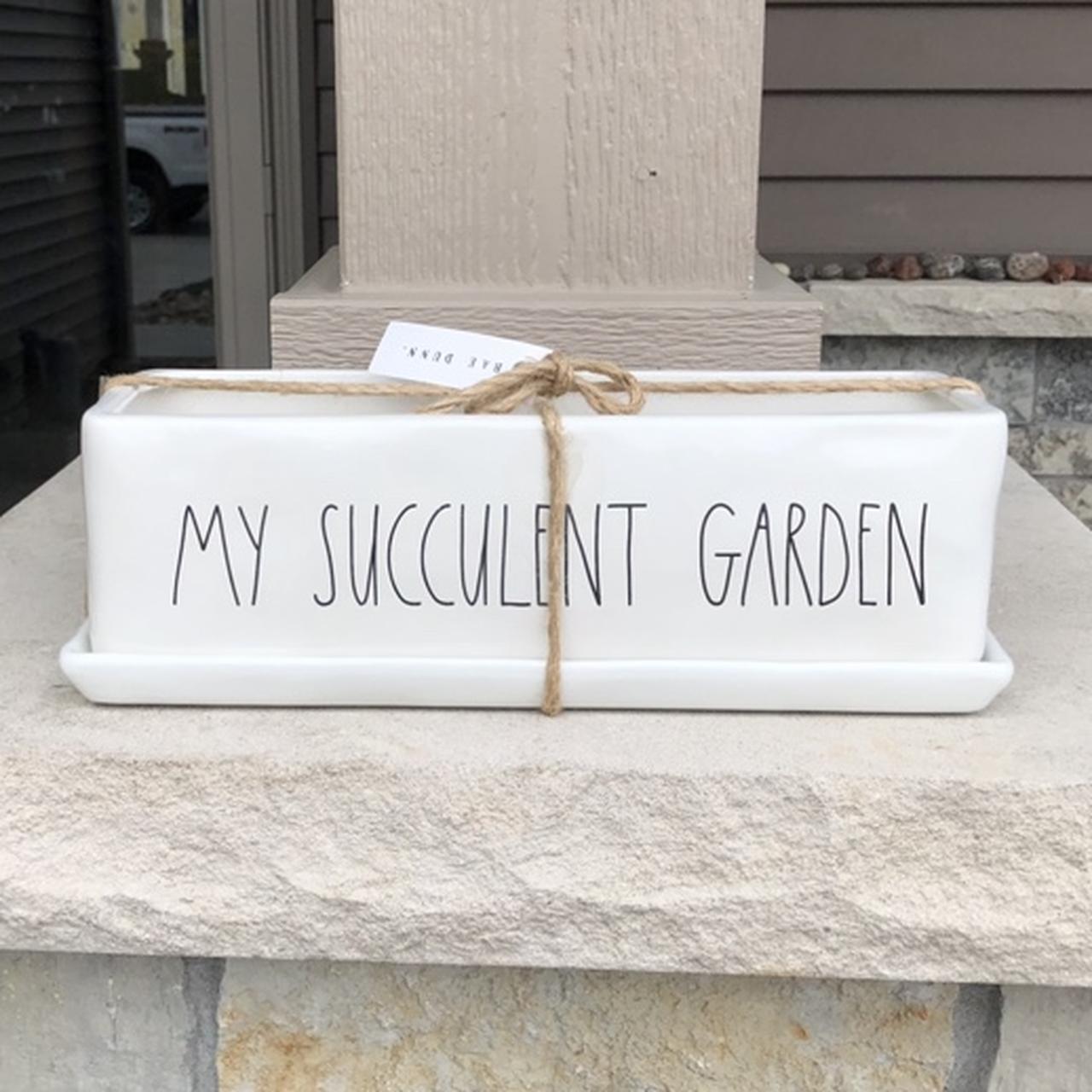 New! Rae Dunn My Succulent Garden planter.... - Depop