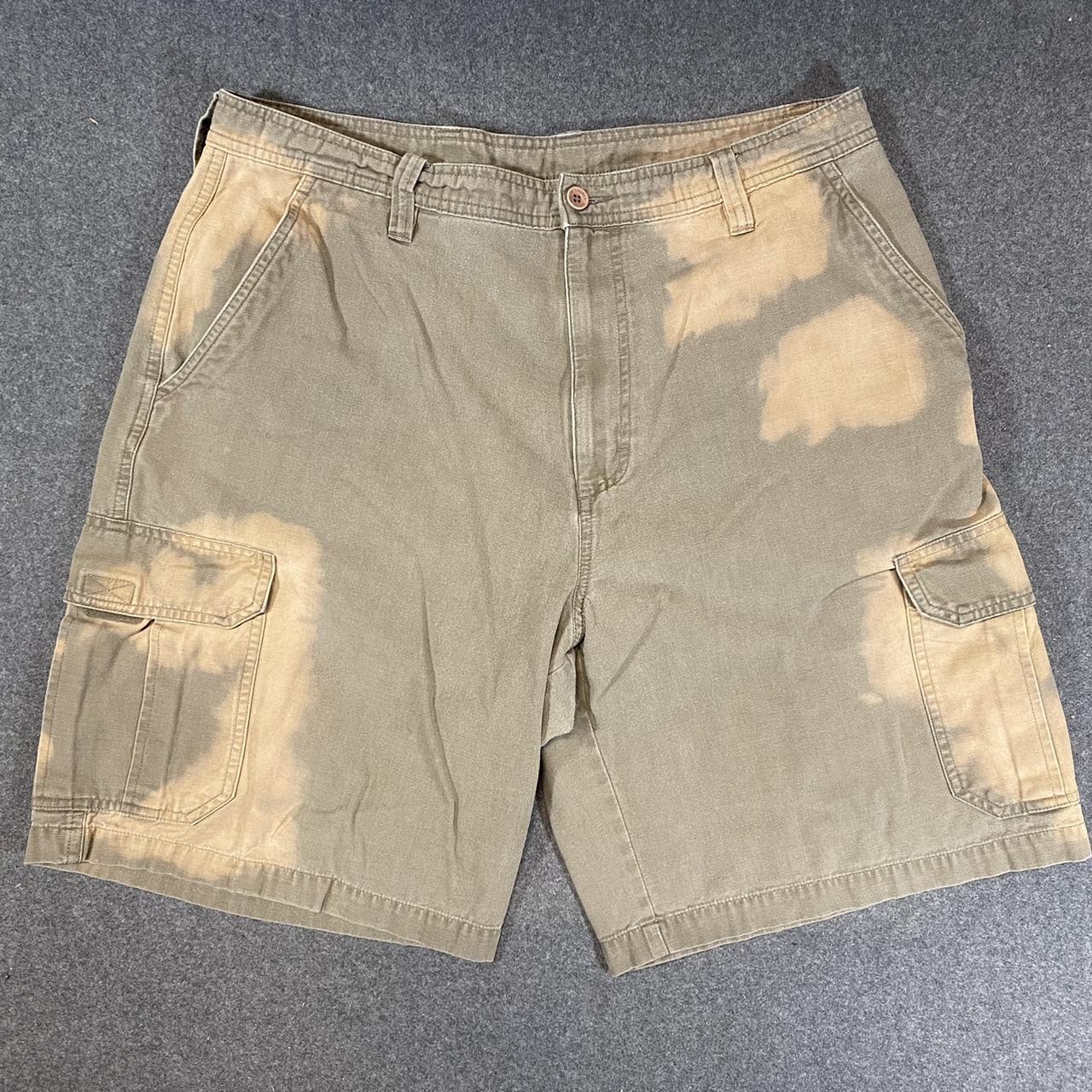 Bleach Dyed Cargos Custom Distressed Chaps Cargo... - Depop