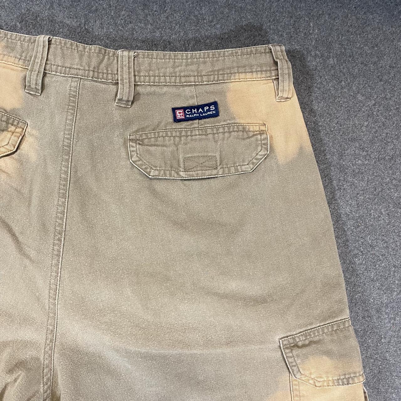 Bleach Dyed Cargos Custom Distressed Chaps Cargo... - Depop