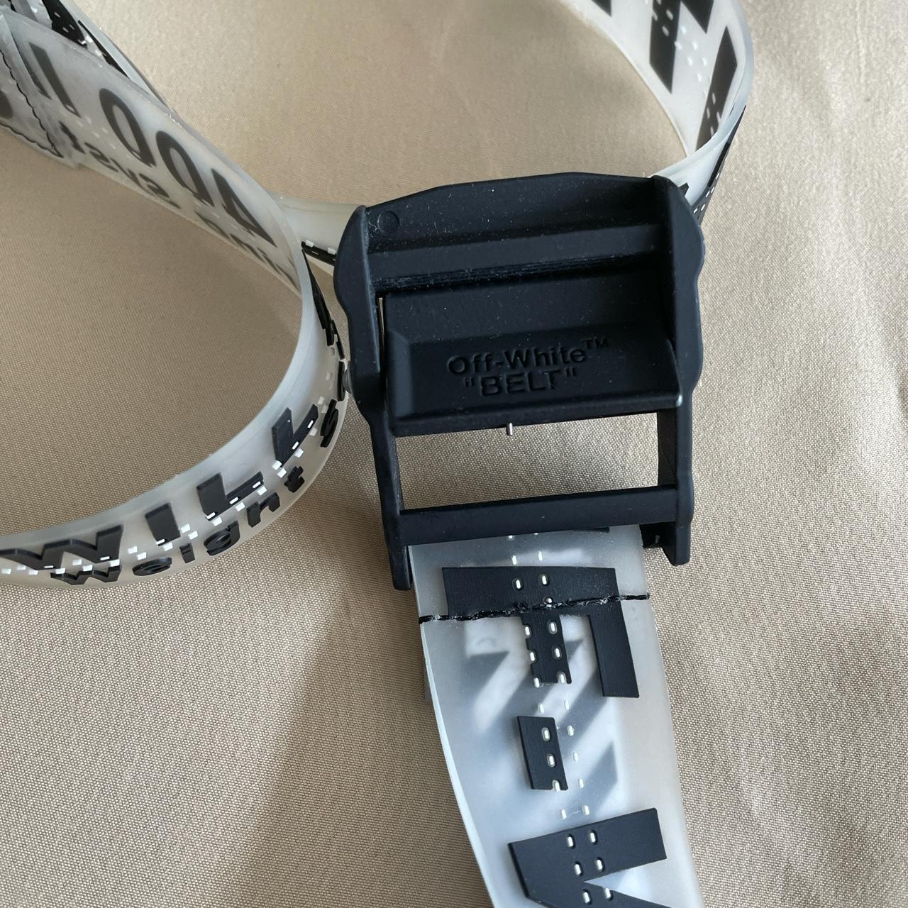Off-White Women's Black and Grey Belt | Depop