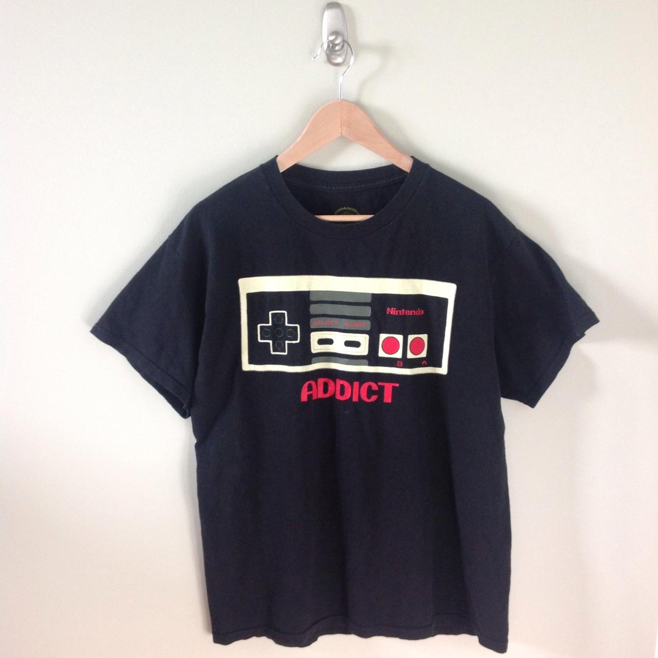 Nintendo Men's Black T-shirt | Depop