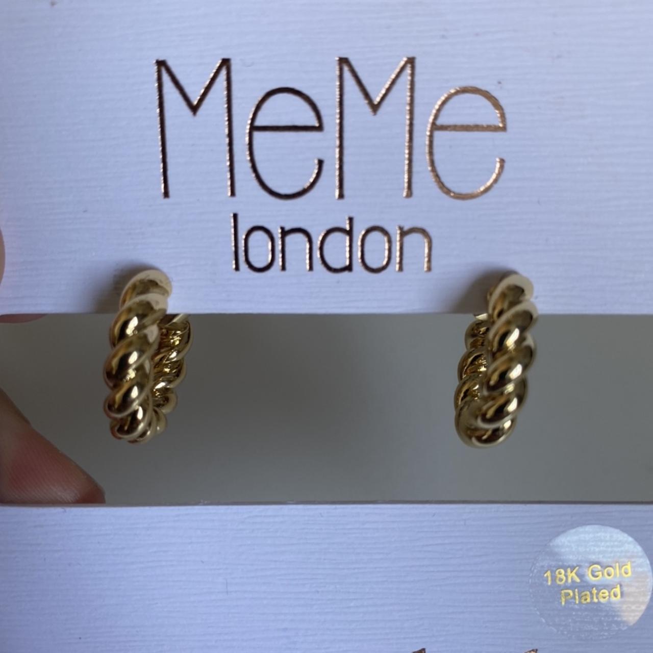 MeMe London Giada 18K Gold Plated Earrings... - Depop