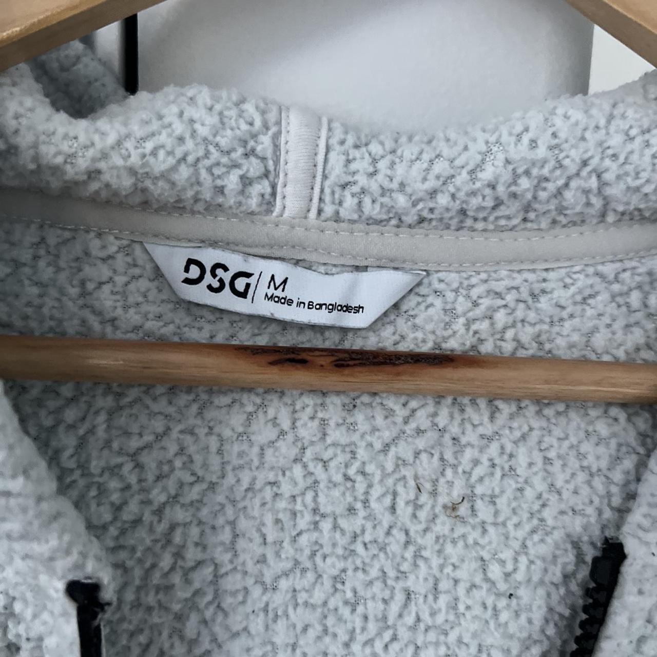 Light blue Fluffy half zip hoodie - Depop