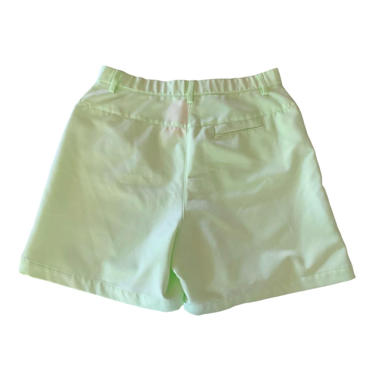 Vintage pastel green high rise shorts Great... - Depop