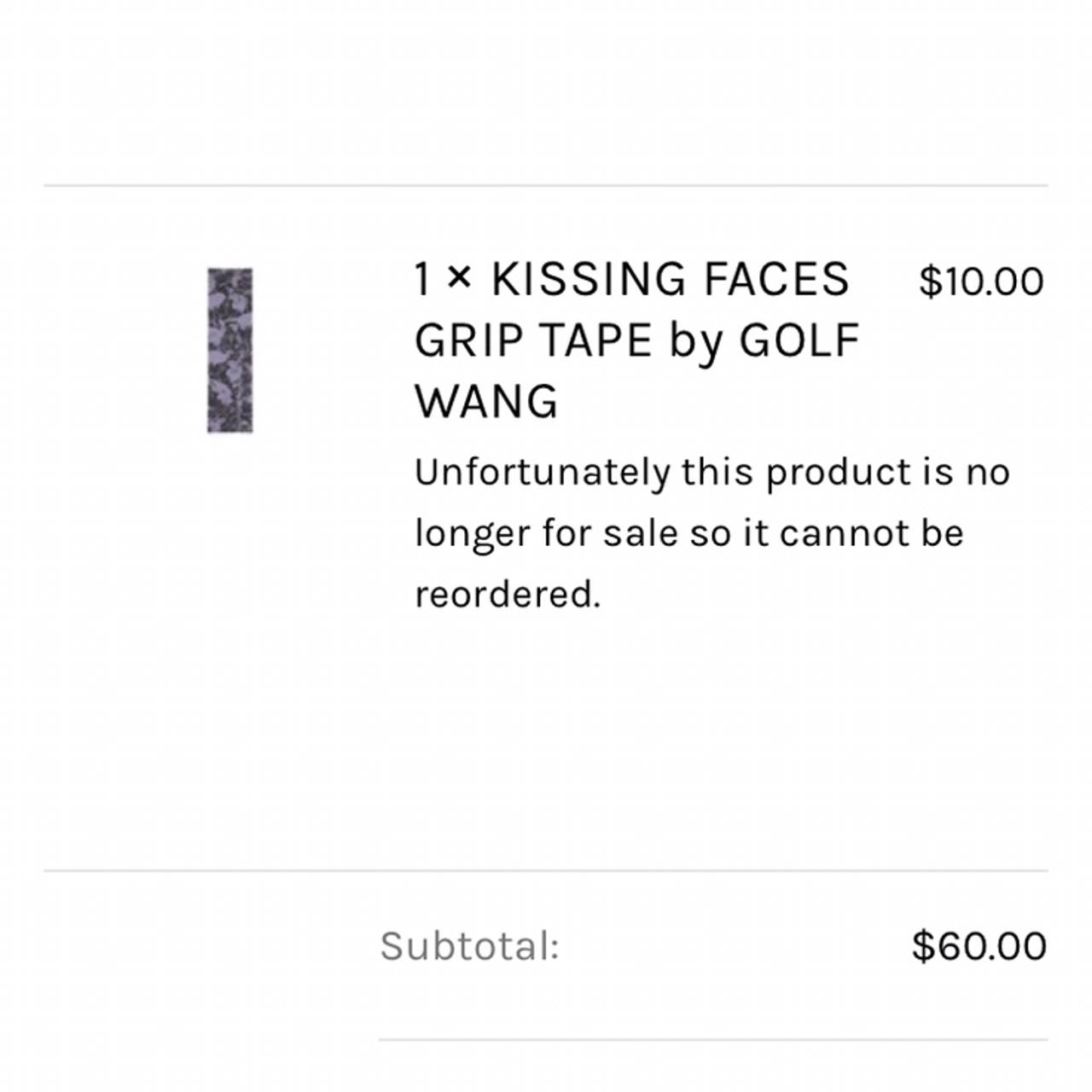 golf wang kissing faces grip i can’t find this... - Depop