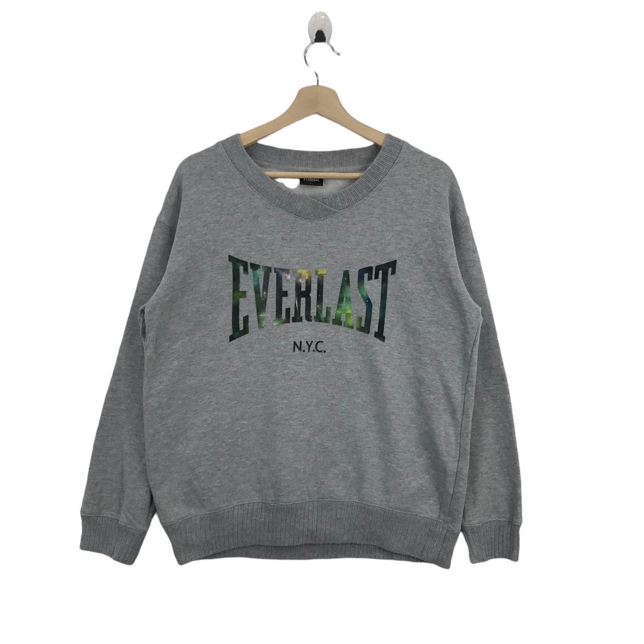 Everlast NYC Sweatshirt Big Logo Spellout Pullover... - Depop