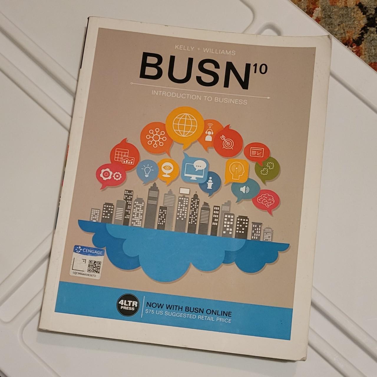 BUSN10 Introduction to Business textbook by Kelly +... - Depop