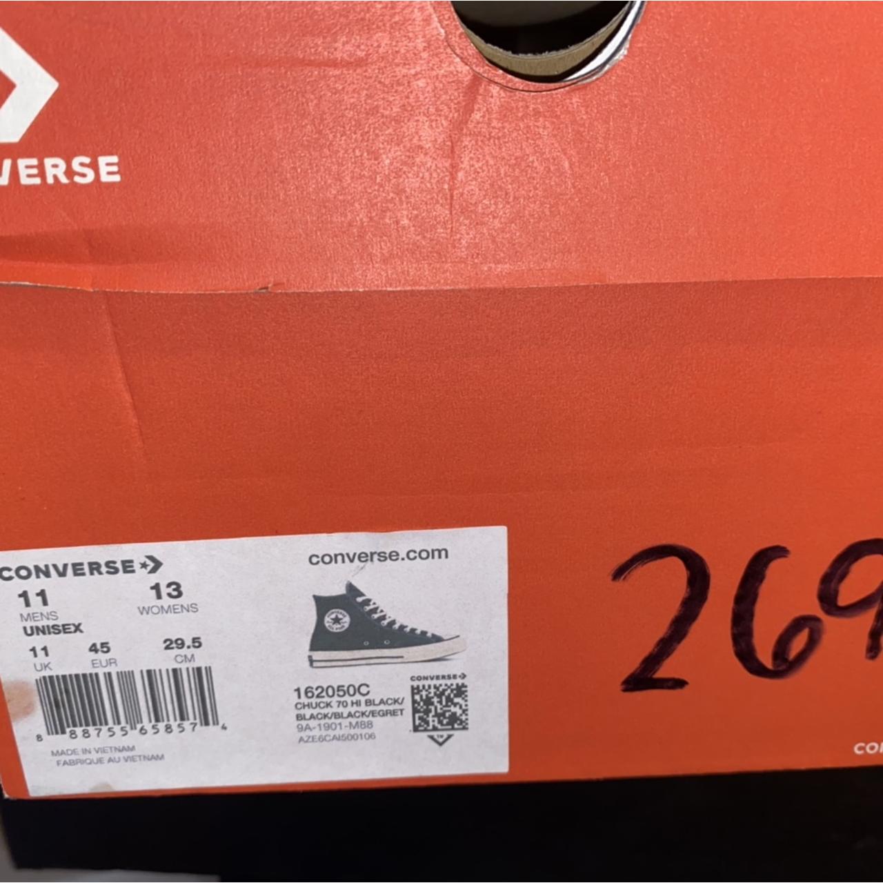 Regular chuck 70 converse shoe size 11. Worn only... - Depop