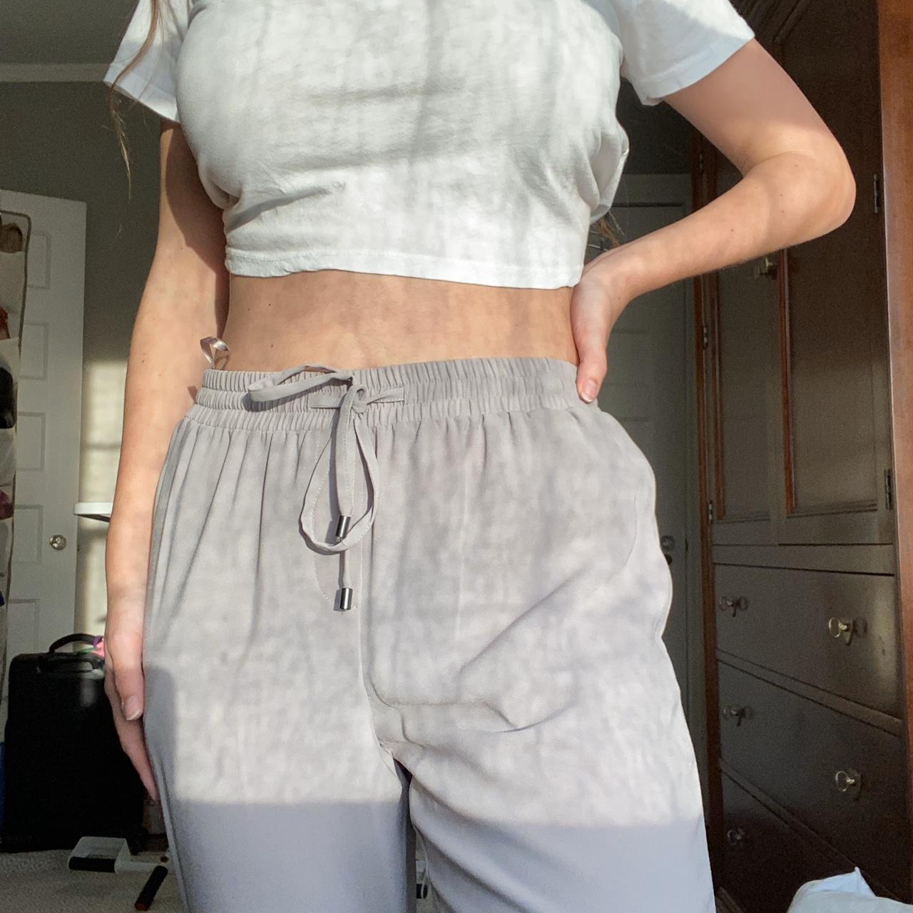 Comfy grey jogger style pants! In perfect condition,... - Depop