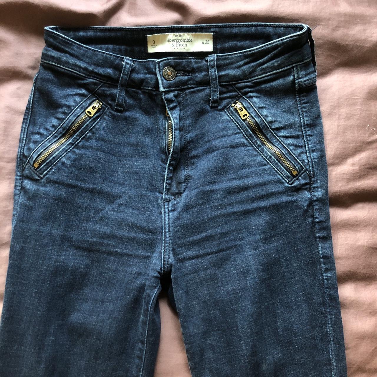 Double Zipper Pocket Skinny Jeans💰 Two gold zippers... - Depop