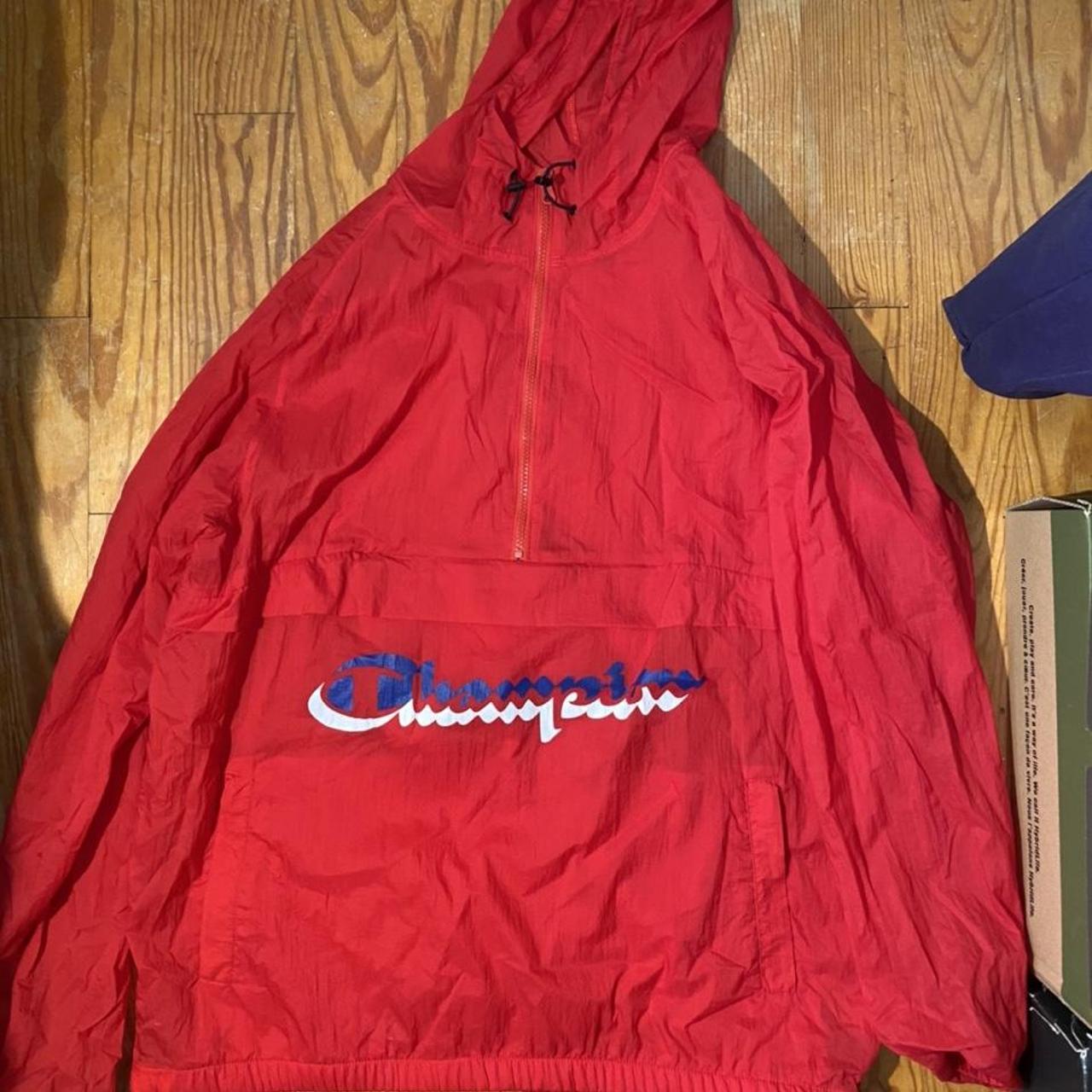 Champion Men's Red Jacket | Depop