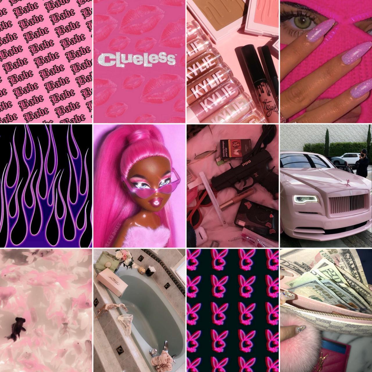 Baddie Aesthetic Wall Collage ———————————————- ⭑... - Depop