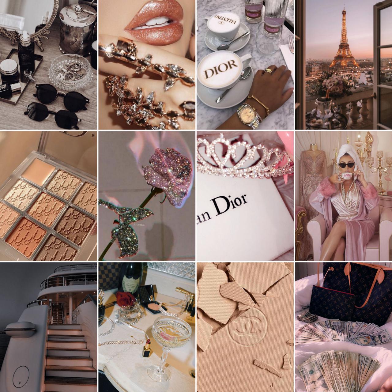 Boujee Wall Collage ———————————————- ⭑ Includes 50... - Depop