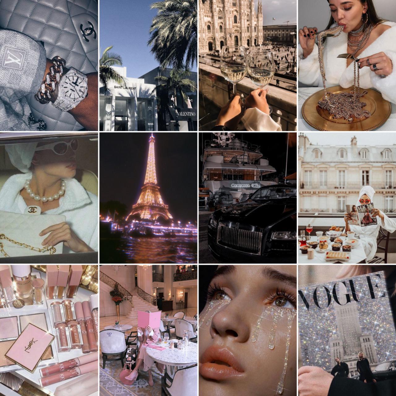 Boujee Wall Collage ———————————————- ⭑ Includes 50... - Depop