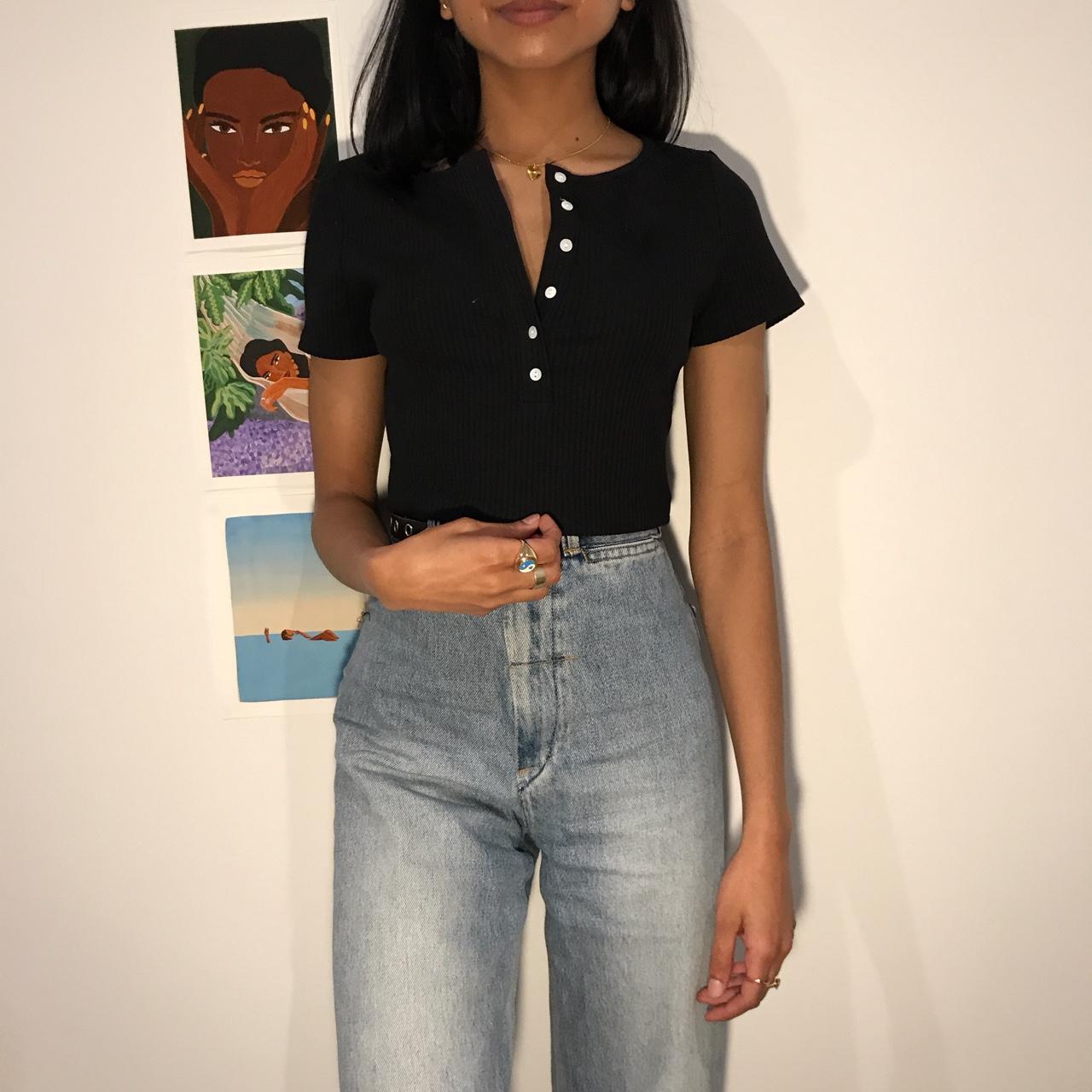 Staple black Princes Polly top - Depop