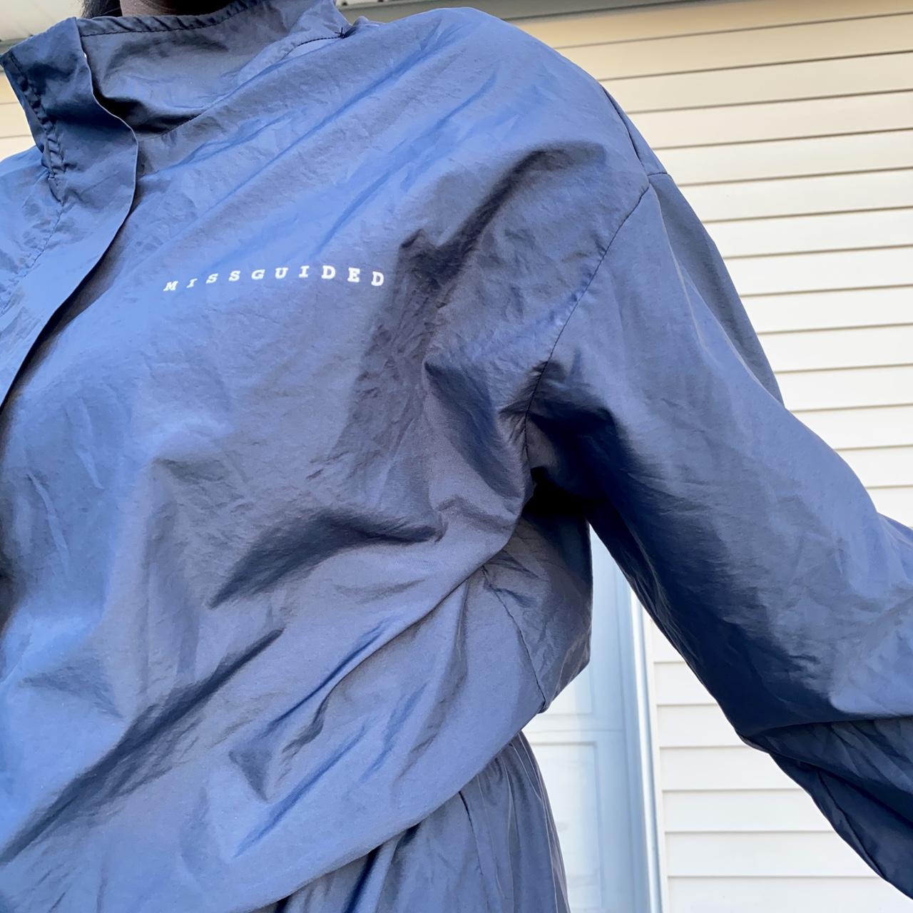 MISSGUIDED NAVY TRACKSUIT Size: US 12 Bust: 46”in... - Depop