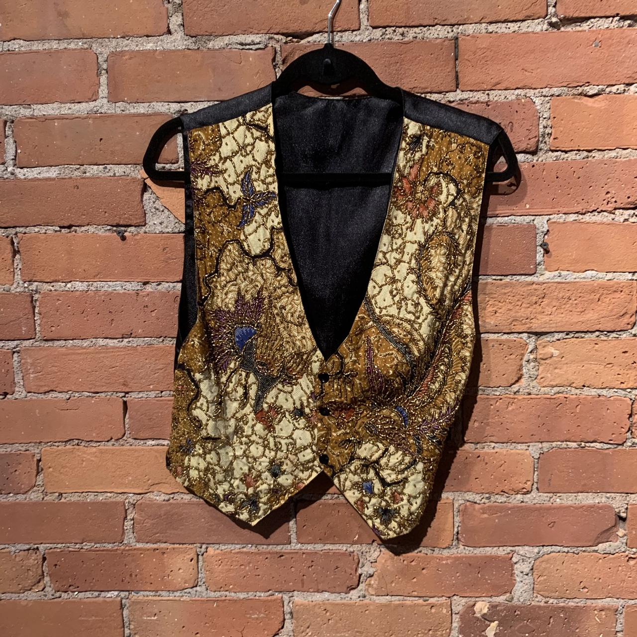 Kenar beaded Vest! This piece is gorgeous. Printed... - Depop