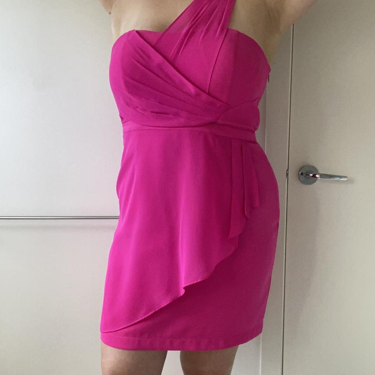 Hot Pink Mini Cocktail Dress 💕 Size 18 Ladies Depop