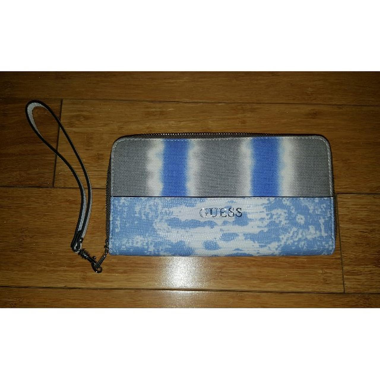 Blue and white cloud design Guess Purse... - Depop