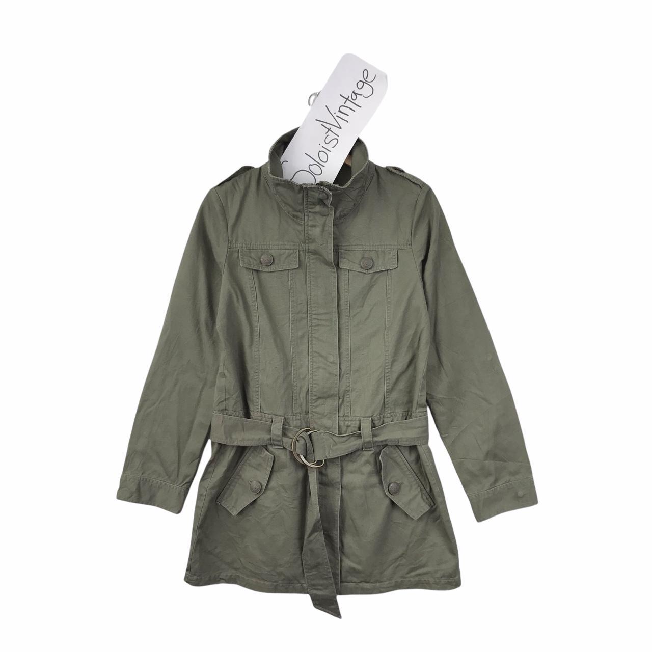 COLZA Japanese Brand Green Army Parka... - Depop