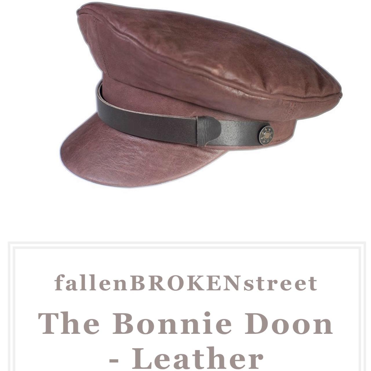 Leather Hat from Fallen Broken Street (100% genuine... - Depop