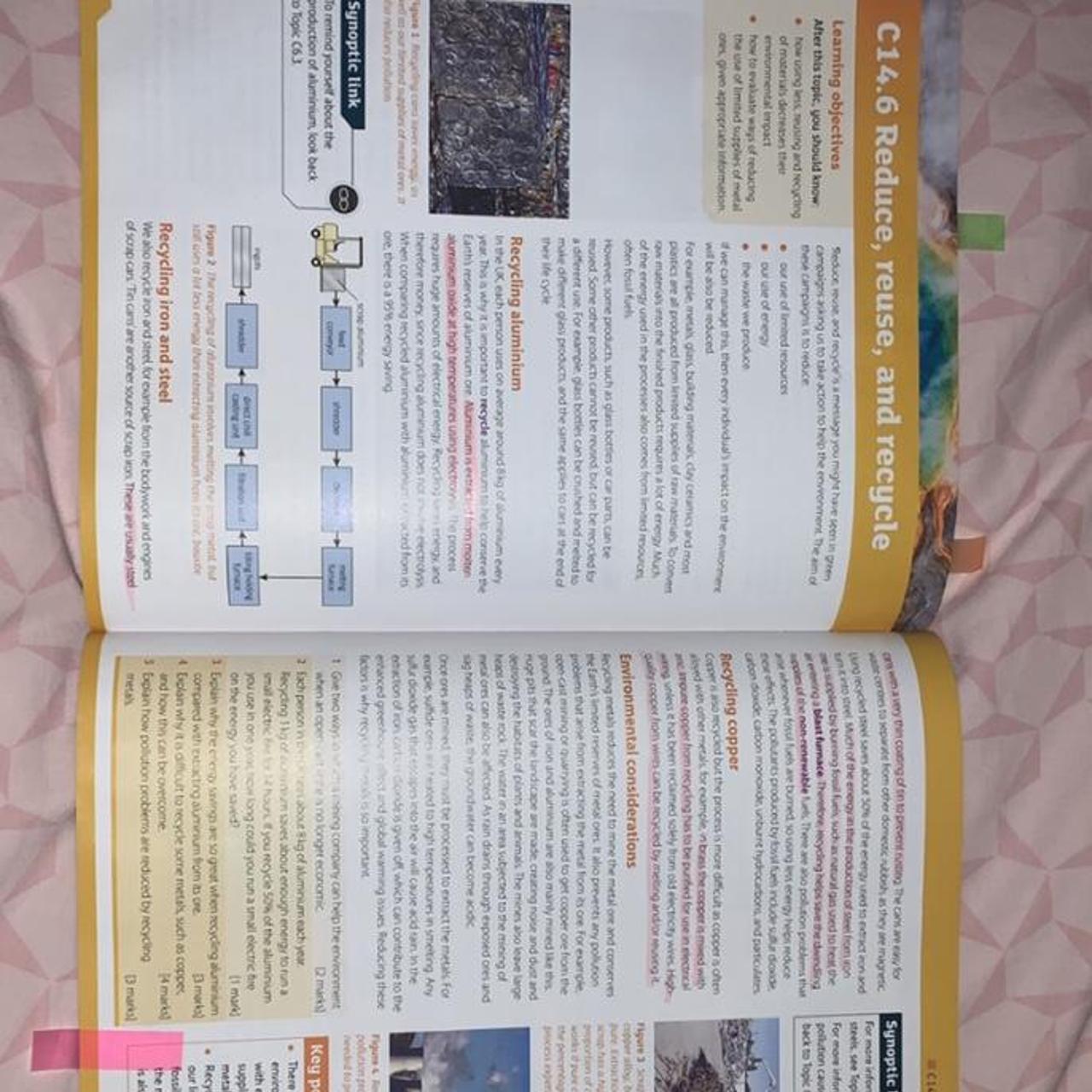 GCSE AQA textbook can be used for triple science or... - Depop