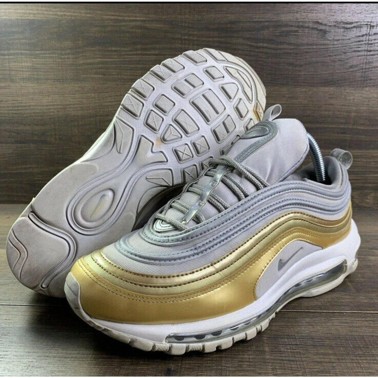 Nike Air Max97 Se Vast Grey Metallic Silver Gold Depop