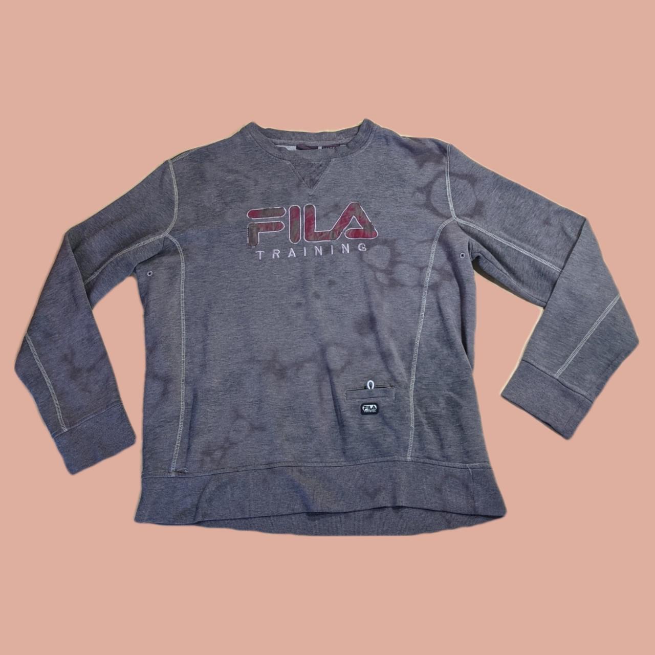 Vintage Fila oversized sweater Label size:... - Depop