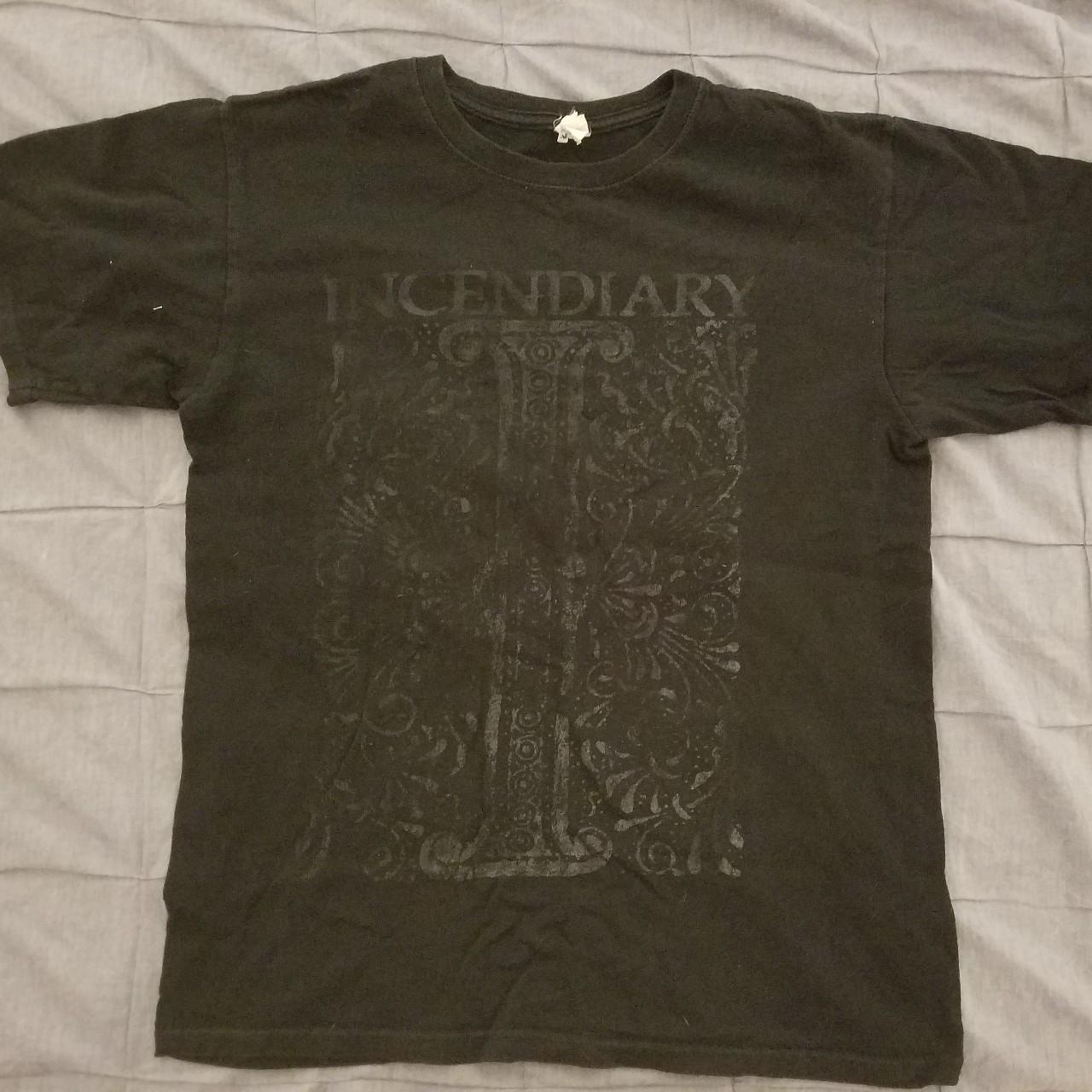 FOR SALE: INCENDIARY black size medium shirt ANVIL... - Depop