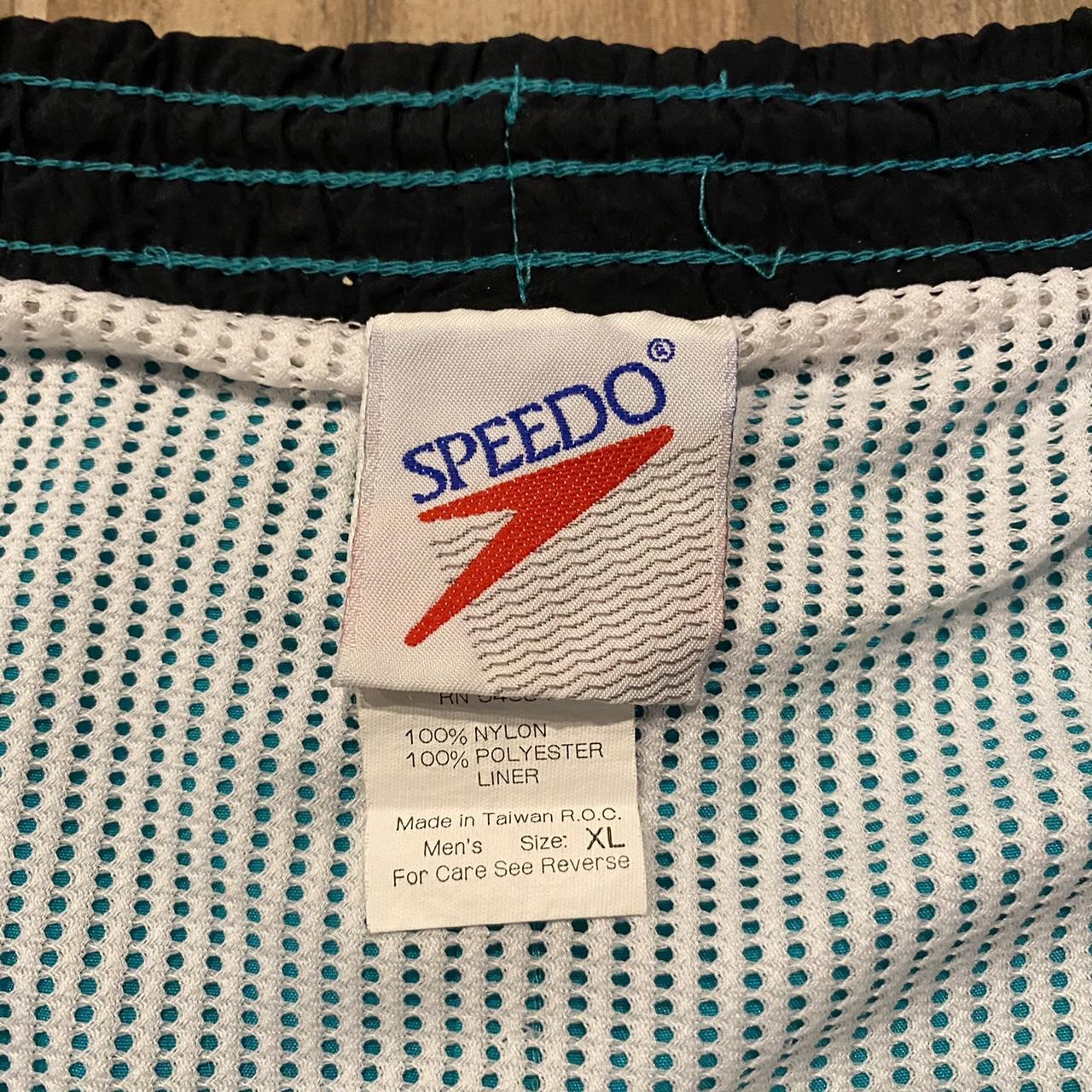 Vintage 90s Nylon Speedo Swim Shorts Measurements:... - Depop