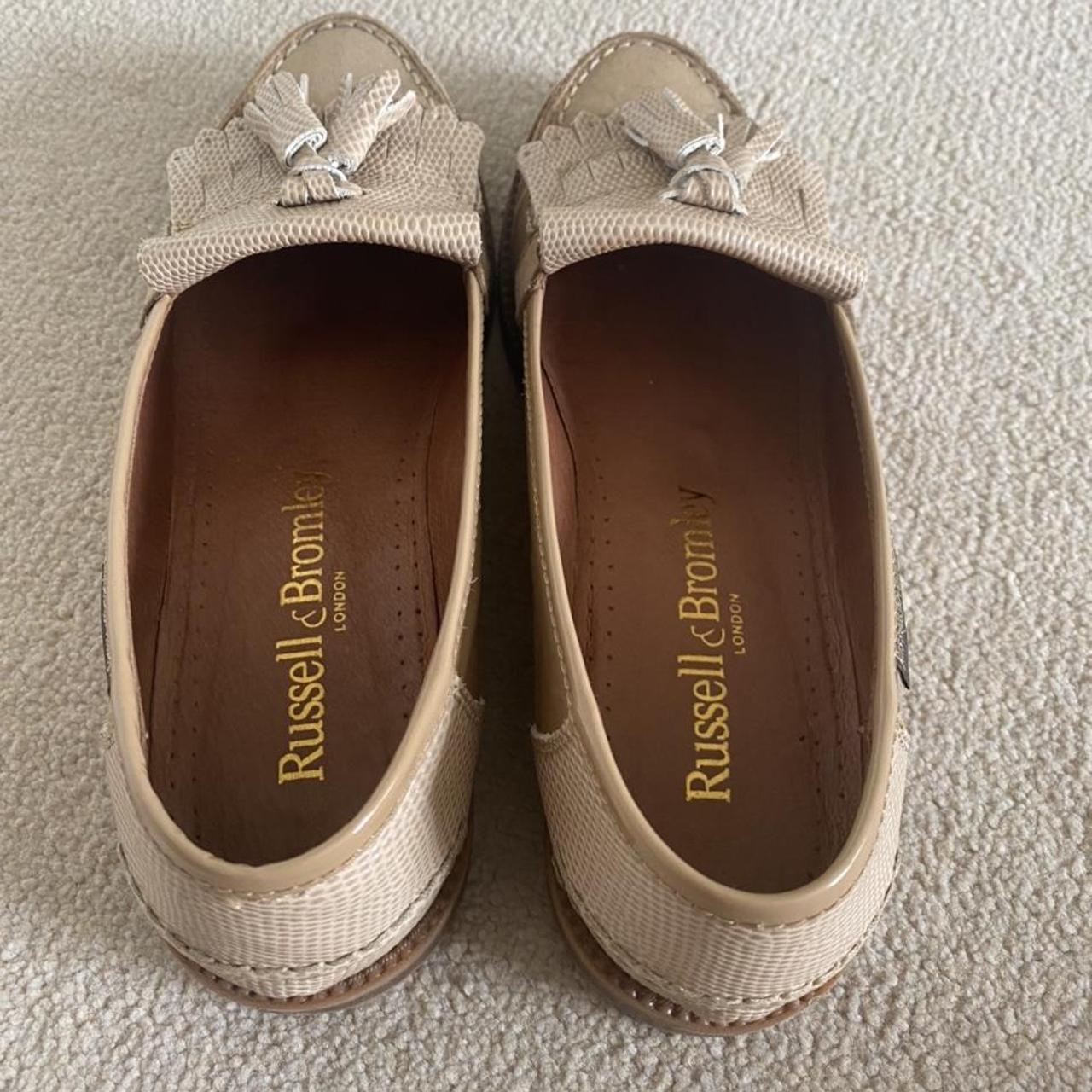 Russell and Bromley Blush Chester Loafers size... - Depop