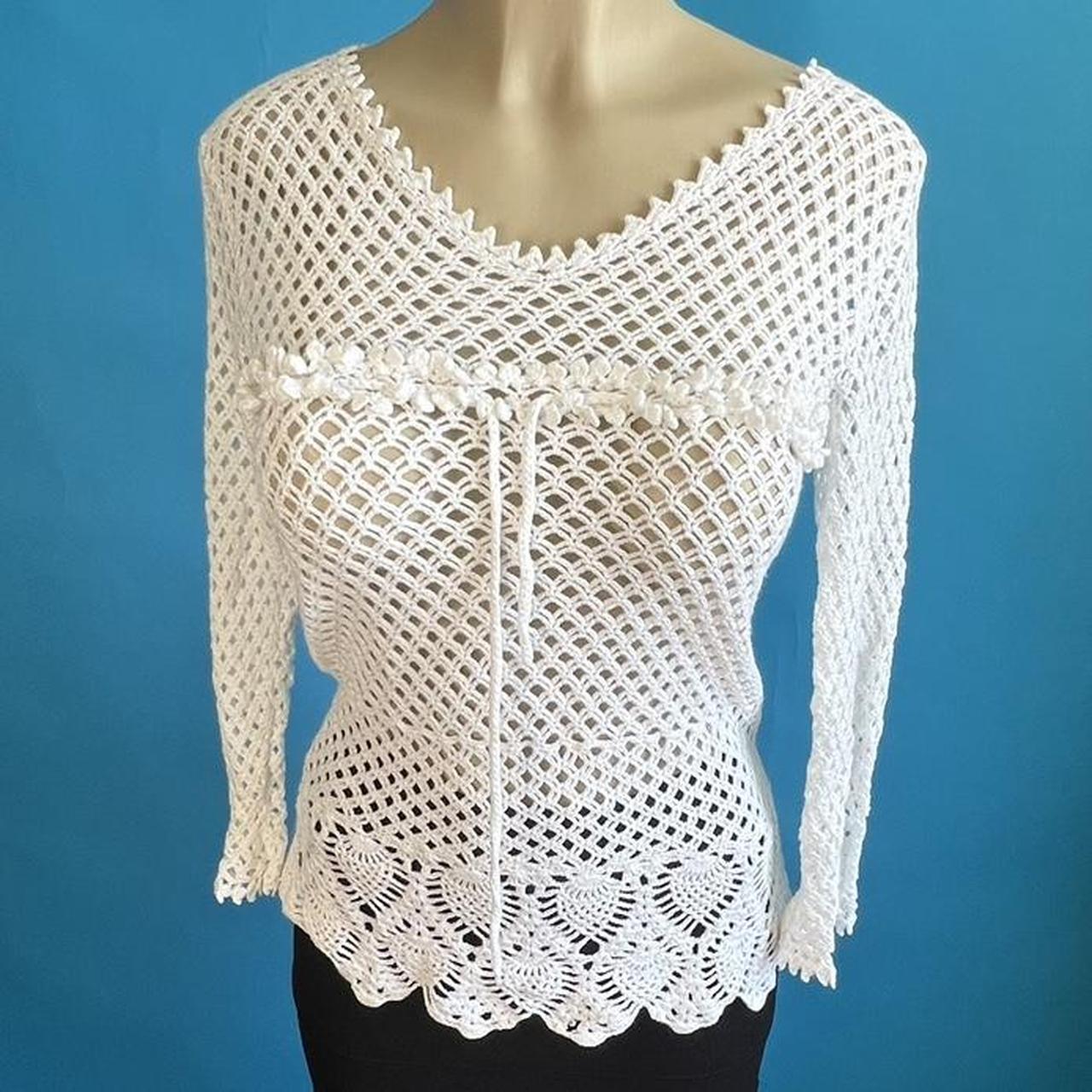 FINAL MARKDOWN Belldini crochet bohemian top with 2... - Depop