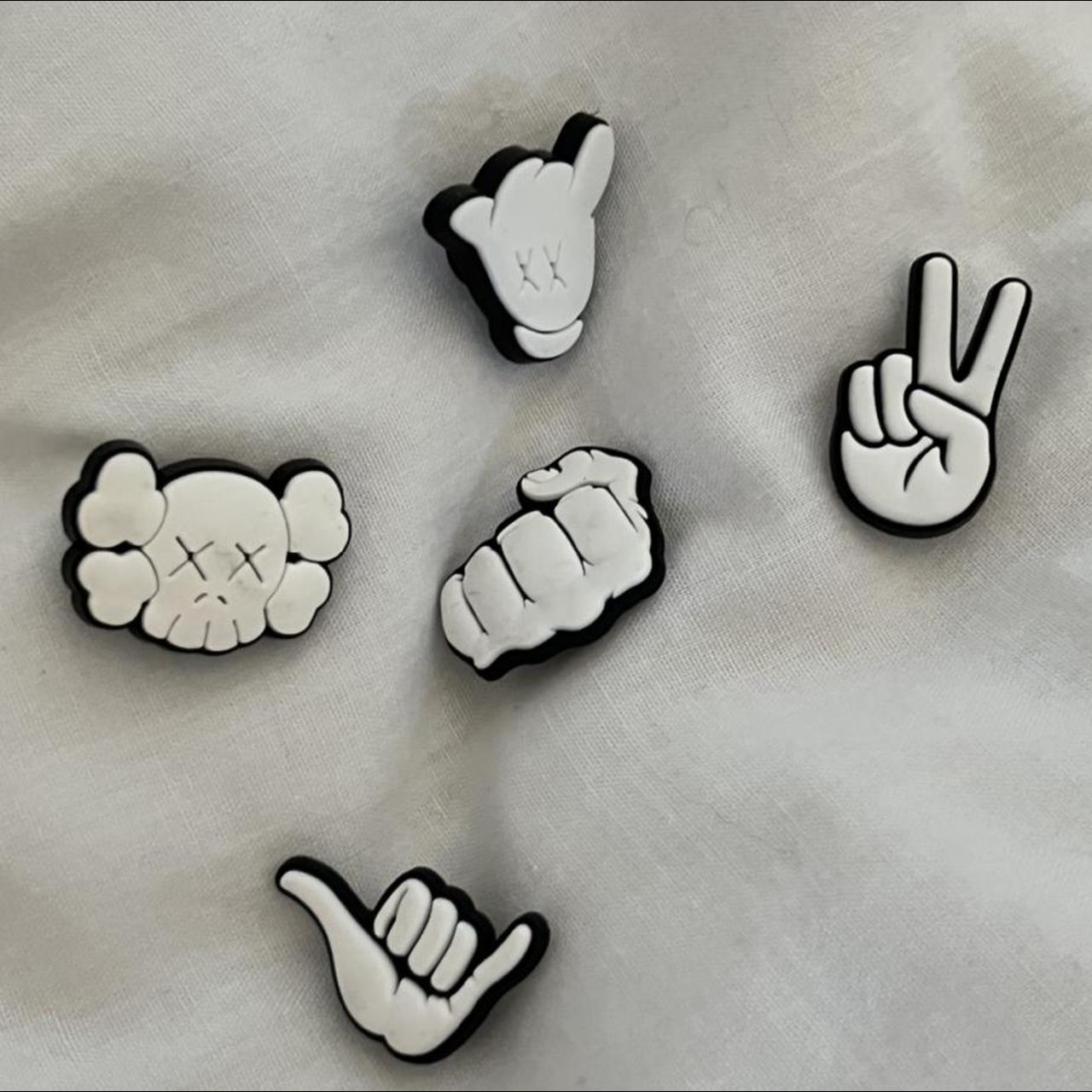 5 PACK KAWS HANDS CROC JIBBITS - 5 Kaws croc... - Depop