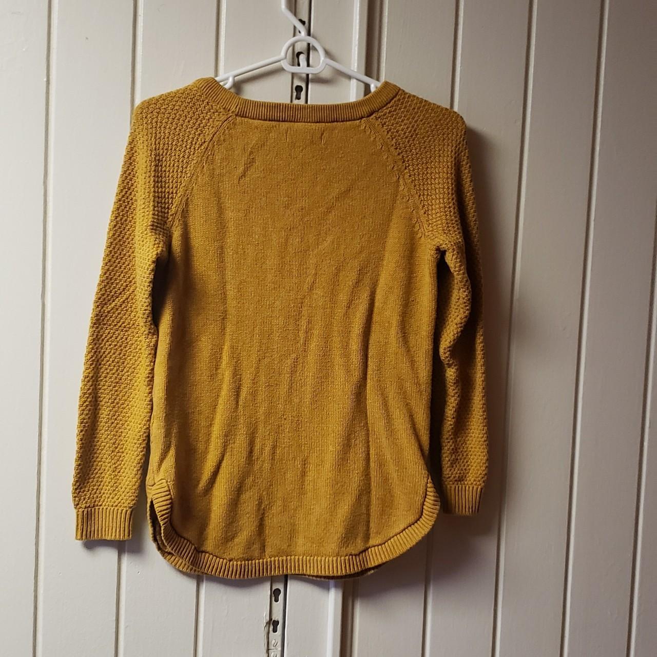 GOLDENROD CABLE KNIT SWEATER gorgeous knit... - Depop