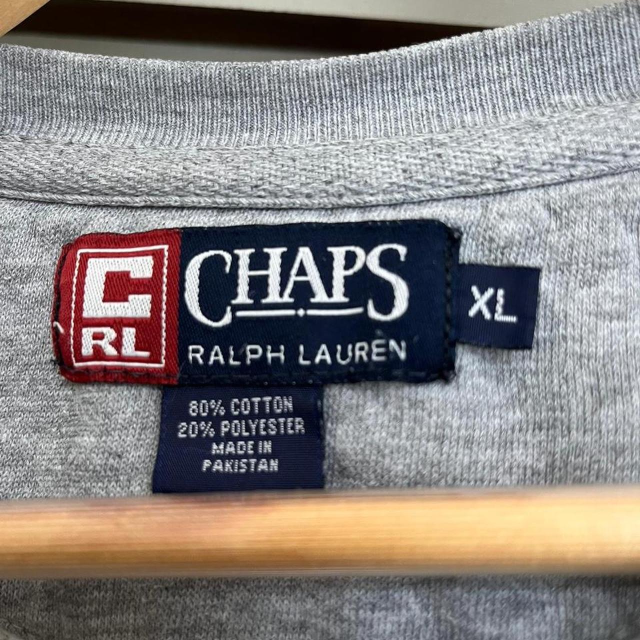 Chaps Sweatshirt/Jumper - Grey / Size XL (Fits more... - Depop