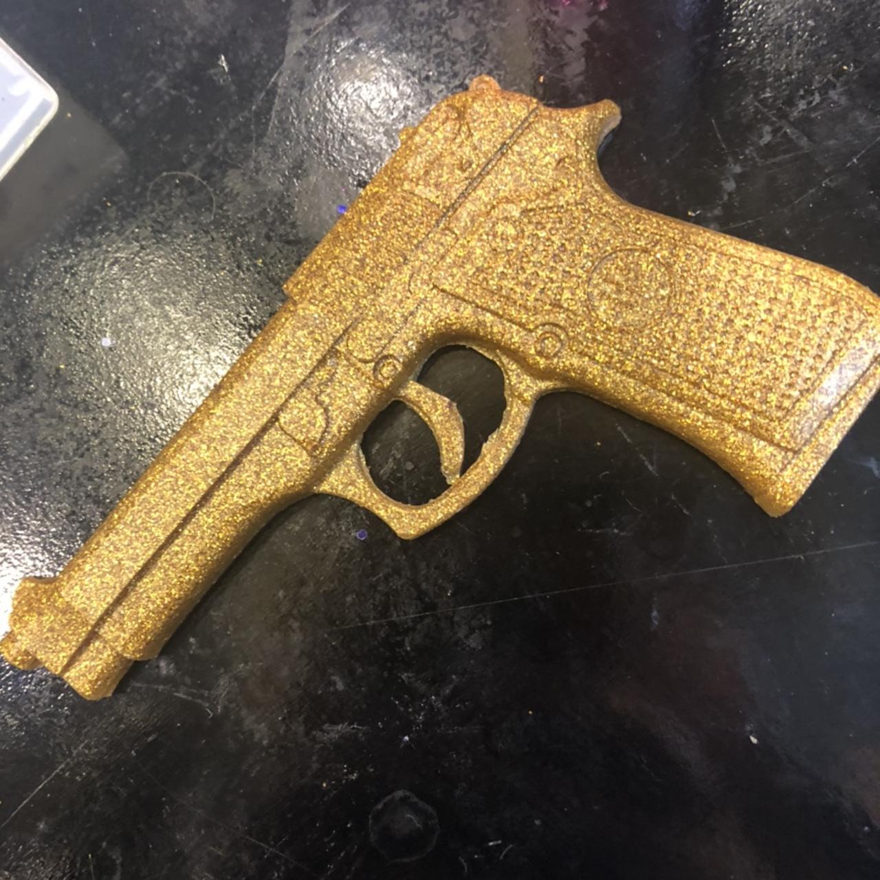 Gold Gun Keychain piece! For sale! Dm’s/Messages are... - Depop