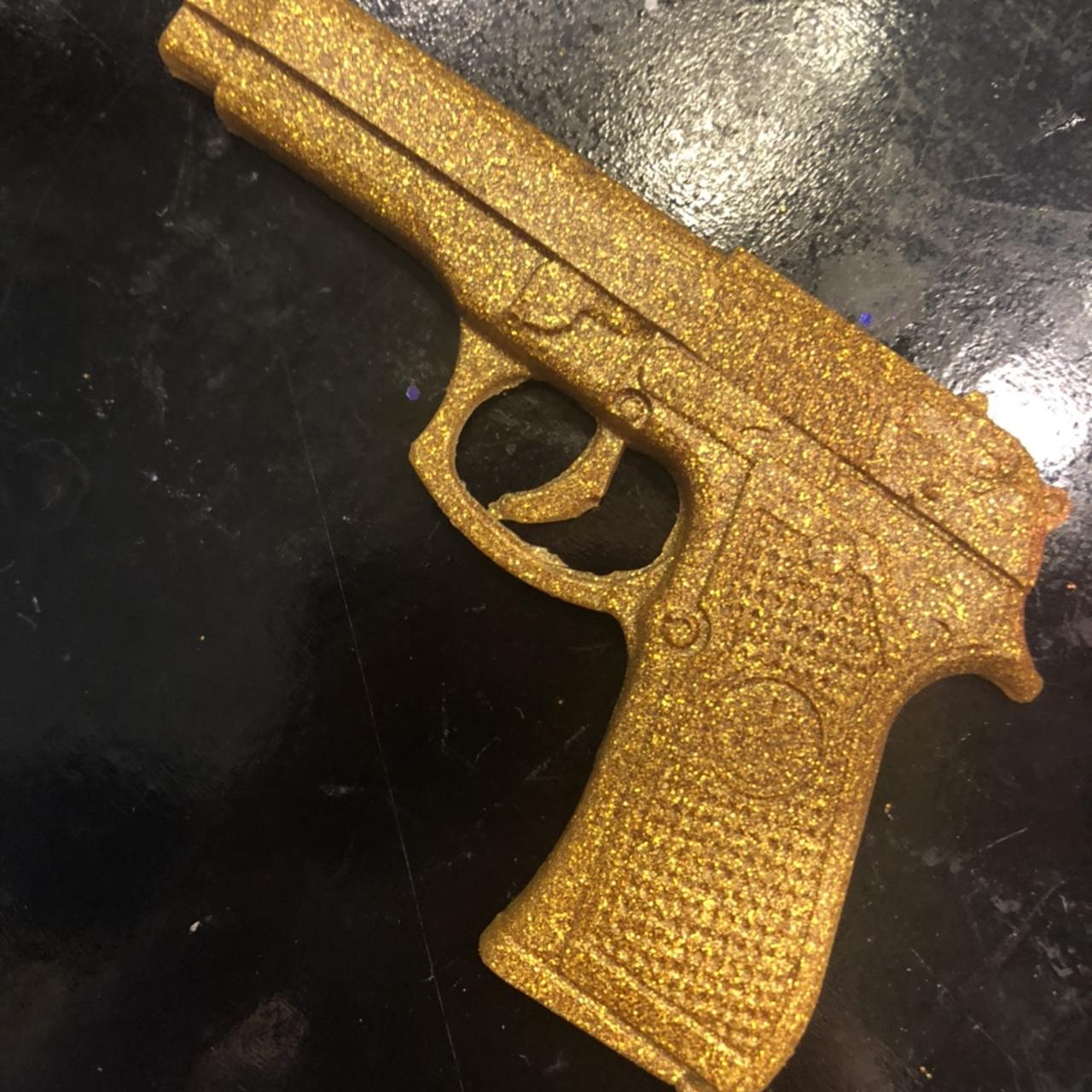 Gold Gun Keychain piece! For sale! Dm’s/Messages are... - Depop